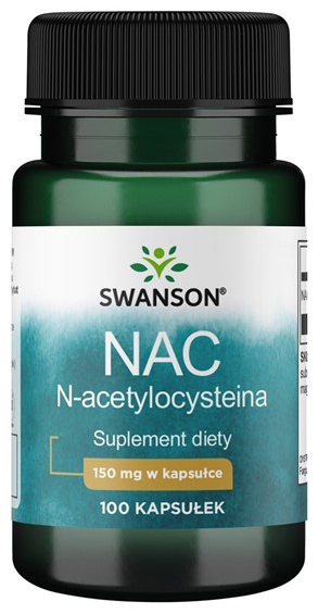 Swanson NAC N-acetylocysteina 150mg 100 kapsułek | Suplementy diety ...