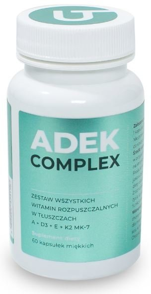 Visanto Witamina ADEK COMPLEX A+D3+E+K2 MK-7 60 kapsułek żelowych ...