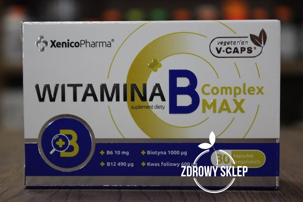 XenicoPharma Witamina B Complex MAX 30 vege kapsułek | Witaminy \ Witaminy grupy B